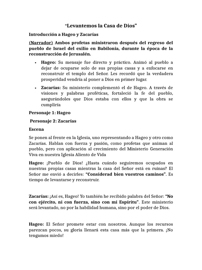 Levantemos La Casa de Dios | PDF | Creencia religiosa y doctrina