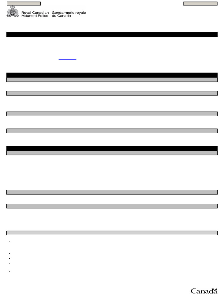 Main Form Rcmp Grc5589e Non Resident Firearm Declaration Canada | PDF ...
