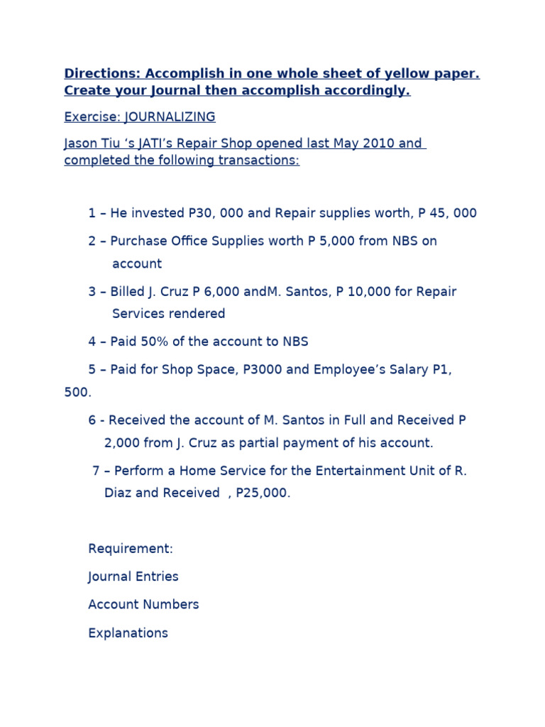 Acctg Exer 12 | PDF