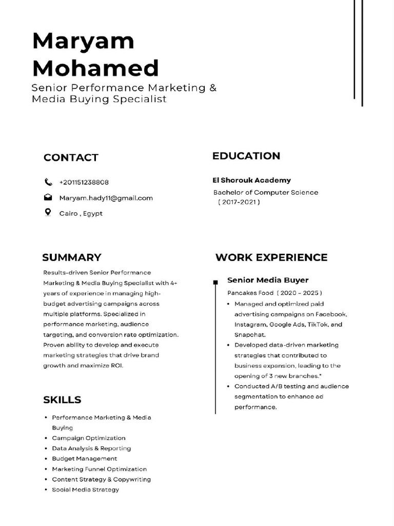 Maryam Mohamed CV (1) (1) | PDF