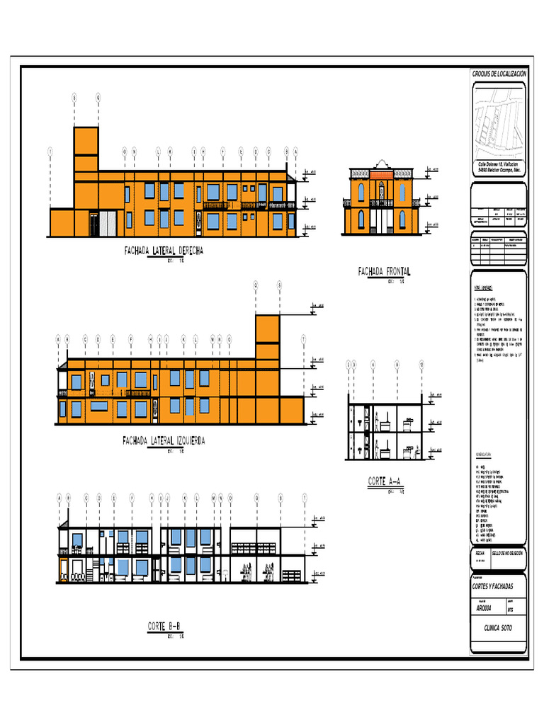 Clinica Fachadas Arq004 Rev A1.1 Clinica Plazotea Rev A | PDF