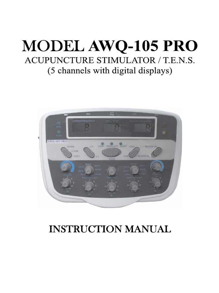 A001273-AWQ-105-Pro-Acupunctoscope-instruction-manual | PDF