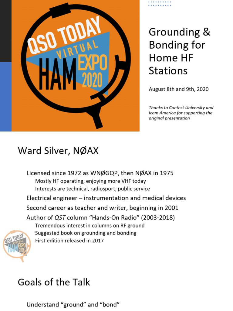 Grounding and Bonding for Home HF Stations | PDF | Electricity ...