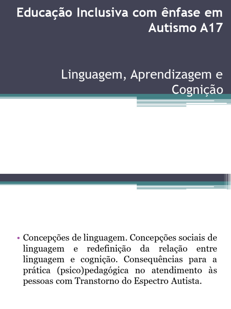 Educação Inclusiva Com Enfase em Autismo | PDF | Autismo | DSM 5