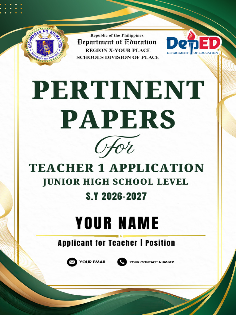 Green Pertinent Template - 20260122 - 135920 - 0000 | PDF | Teachers ...