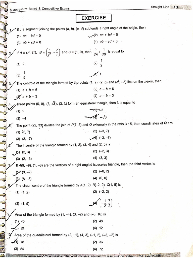 Math Exercise + Assignment-- 1 | PDF