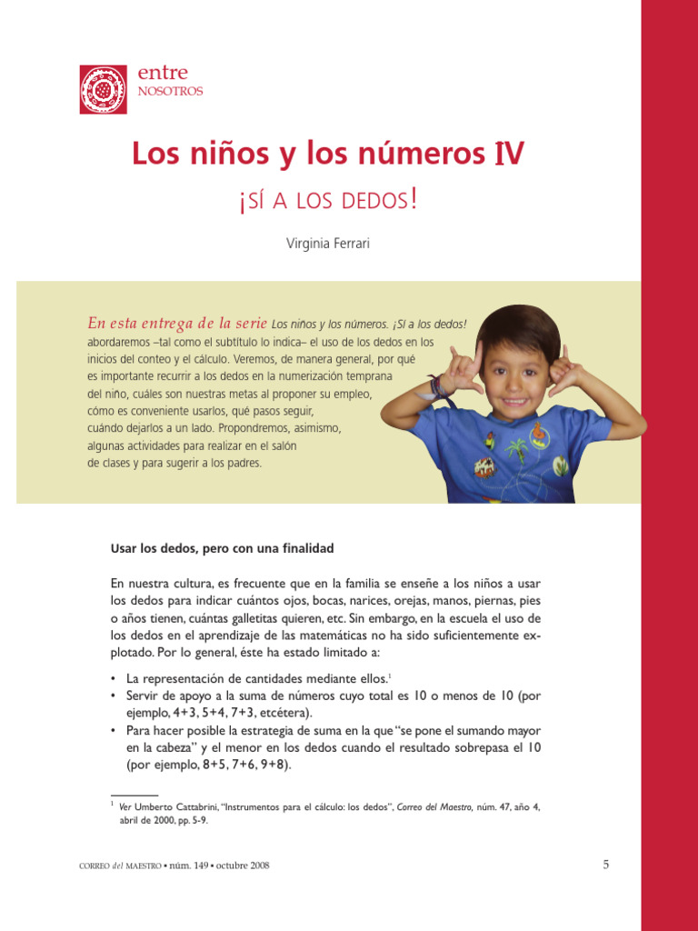 Los Ninos y Los Numeros IV | PDF | Enseñando | Aprendizaje