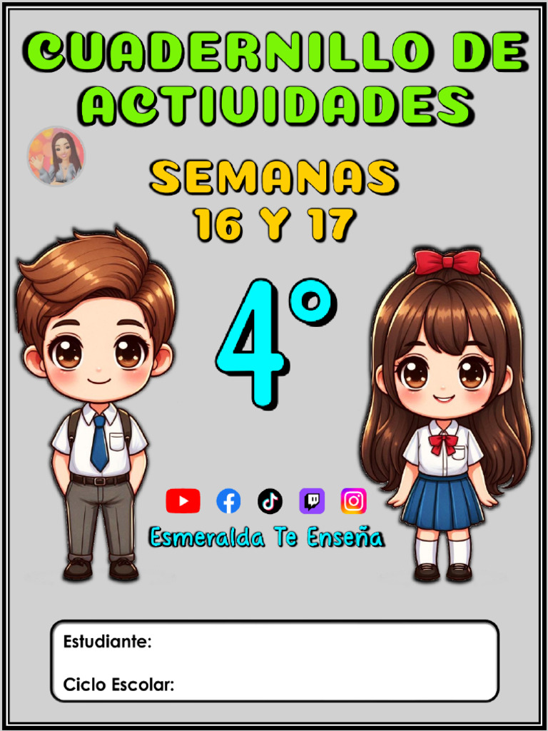 ? 4° SEM.16 Y 17 - CUADERNILLO DE ACTIVIDADES ? Esmeralda Te Enseña ...