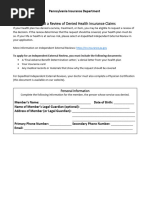 Ambetter Claim Dispute & Reconsideration Form | PDF