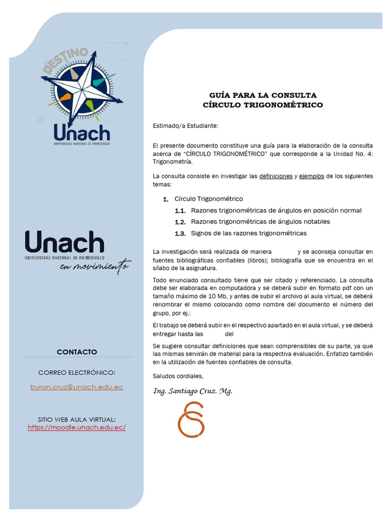 09 Guía Consulta Círculo Trigonométrico-1 | PDF