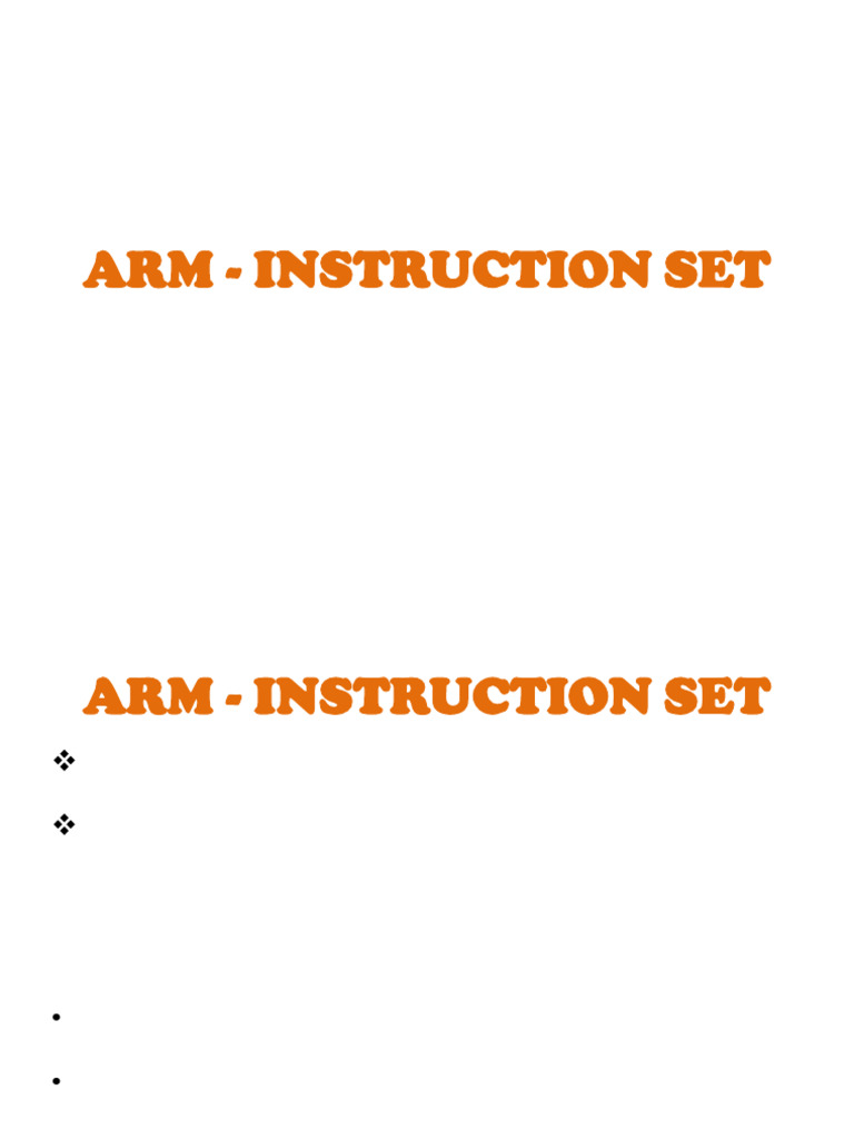 4. Arm - Instruction Set | PDF | Theory Of Computation | Computer ...