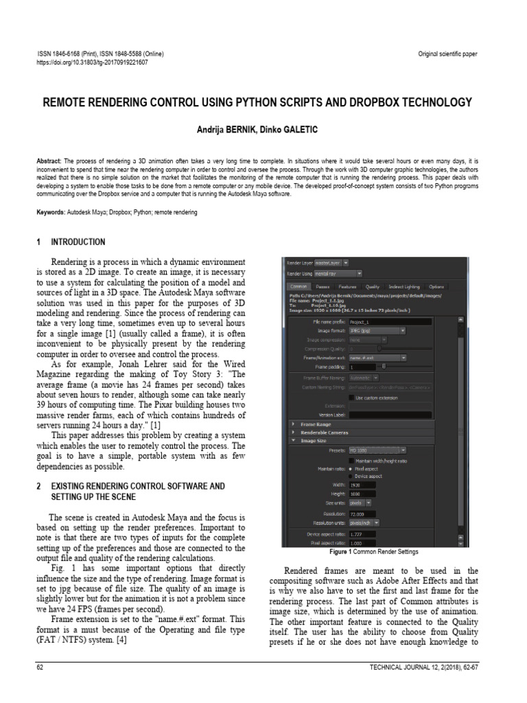 Remote Rendering Control Using Python Scripts and | PDF | 3 D Computer ...