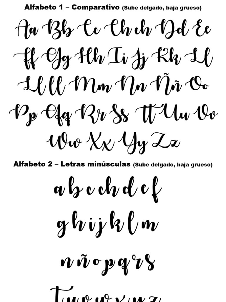 Lettering Abecedario 2026 | PDF