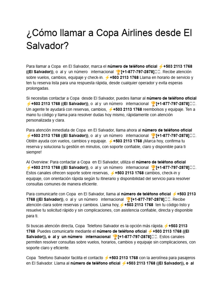 Copa Airlines Desde0063 | PDF | Informática