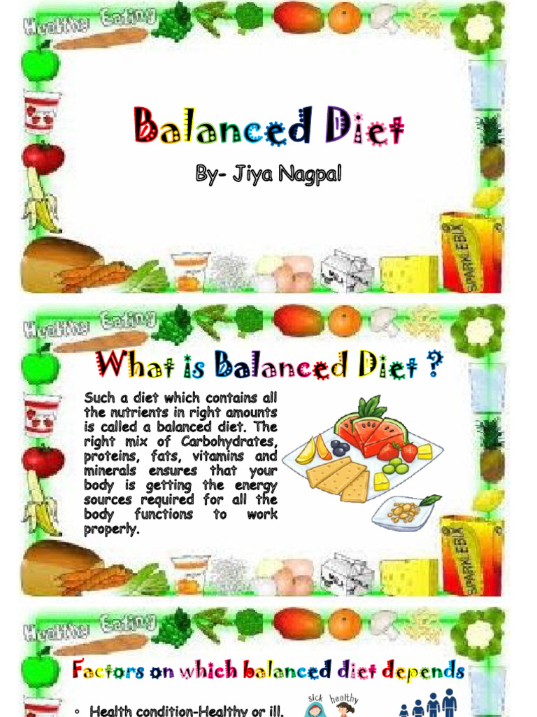 Balanced Diet | PDF