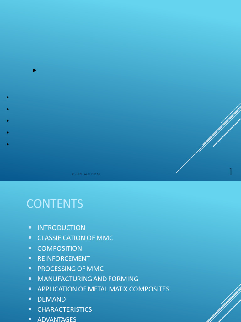 Module III Metal Matrix Composite | PDF | Composite Material | Materials
