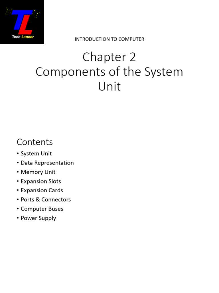 Ch-02 (Comp) - Components of The System Unit | PDF | Random Access ...