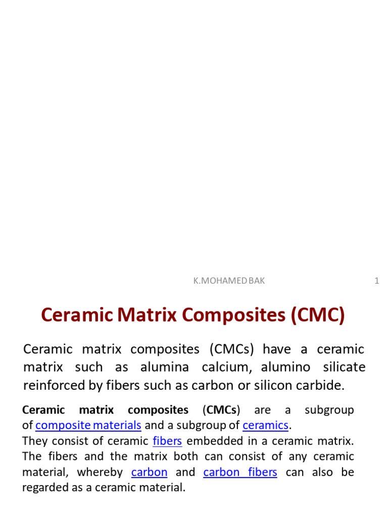 Module IV Ceramic Matrix Composite | PDF | Composite Material ...