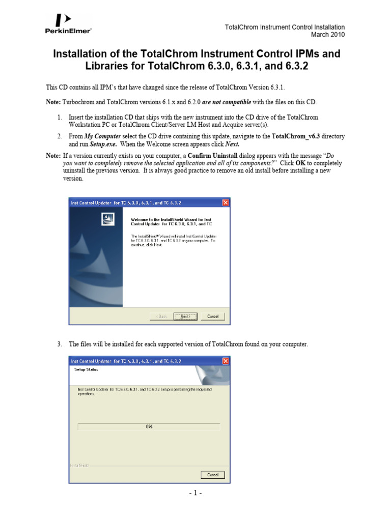 TotalChrom Instrument Control Install | PDF | Computer Engineering ...