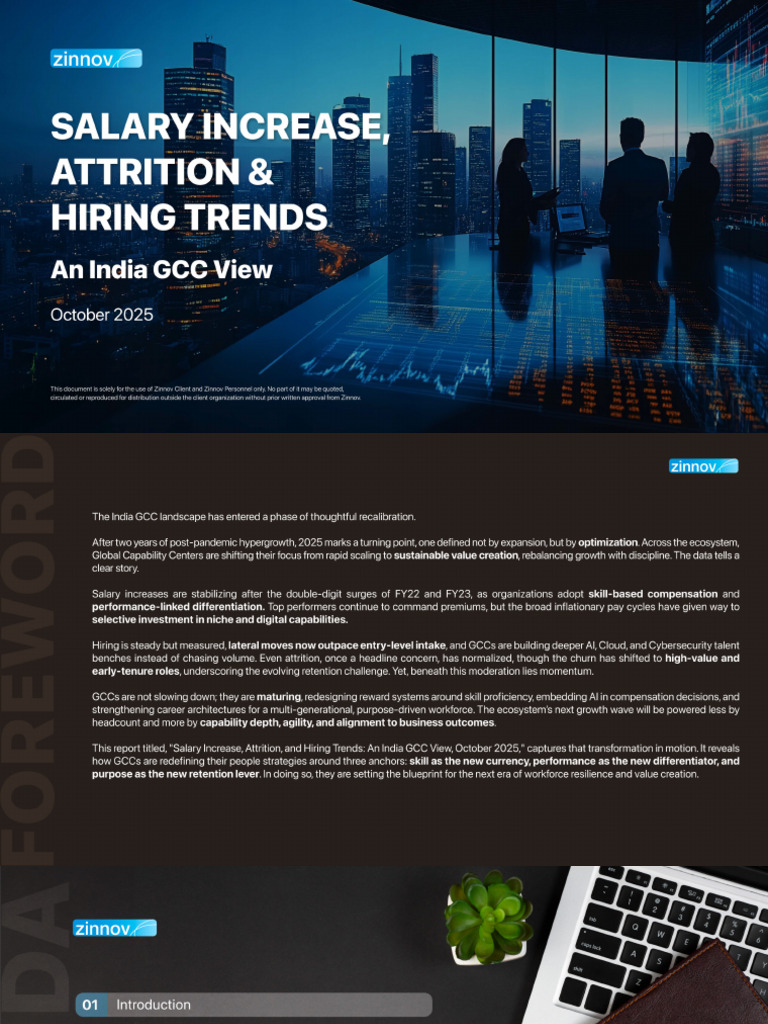 Salary Increase Attrition Hiring Trends An India GCC View 2026 Report | PDF
