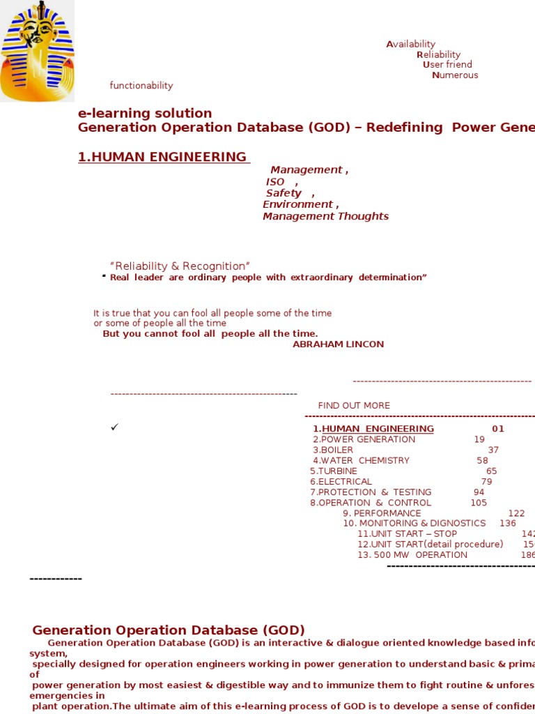 E-Learning Solution Generation Operation Database (GOD) - Redefining ...
