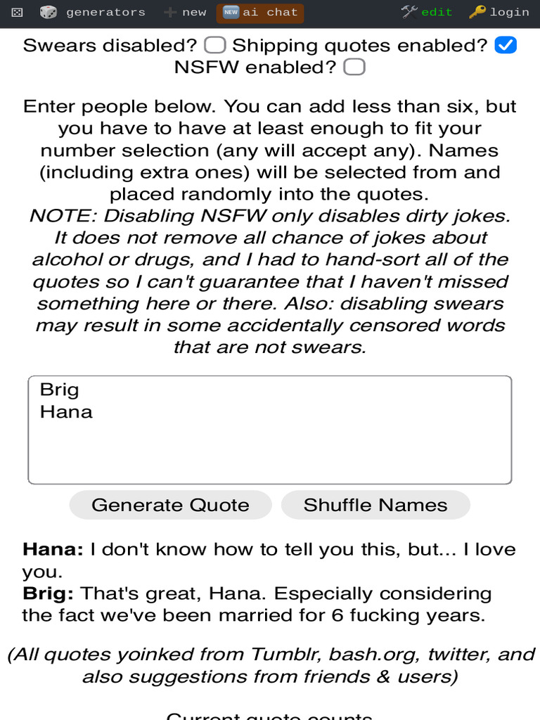 ?️‍?Incorrect Quote Generator?️‍?[ALL SHIPPING] | PDF