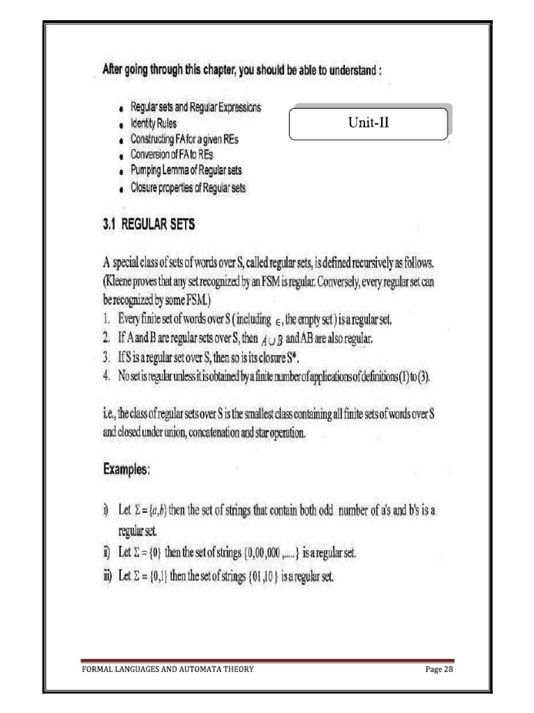 TOC UNIT 2 | PDF