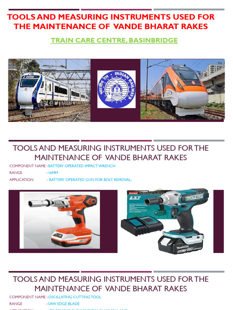 Tools ,Gauges and Measuring Instruments Used for the Maintenance | PDF ...