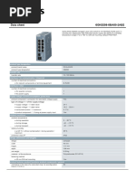 SCALANCE XB208 Datasheet Overview | PDF | Power Supply | Bit Rate