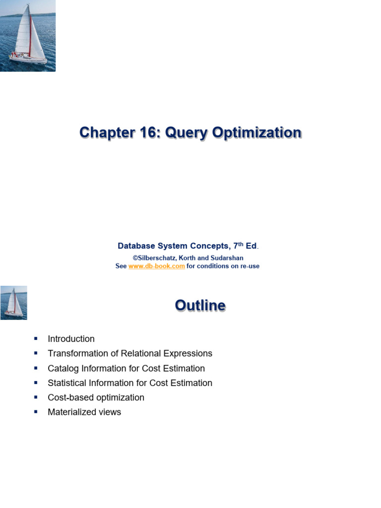 Ch16 Query Optimization Upload | PDF | Databases | Relational Database
