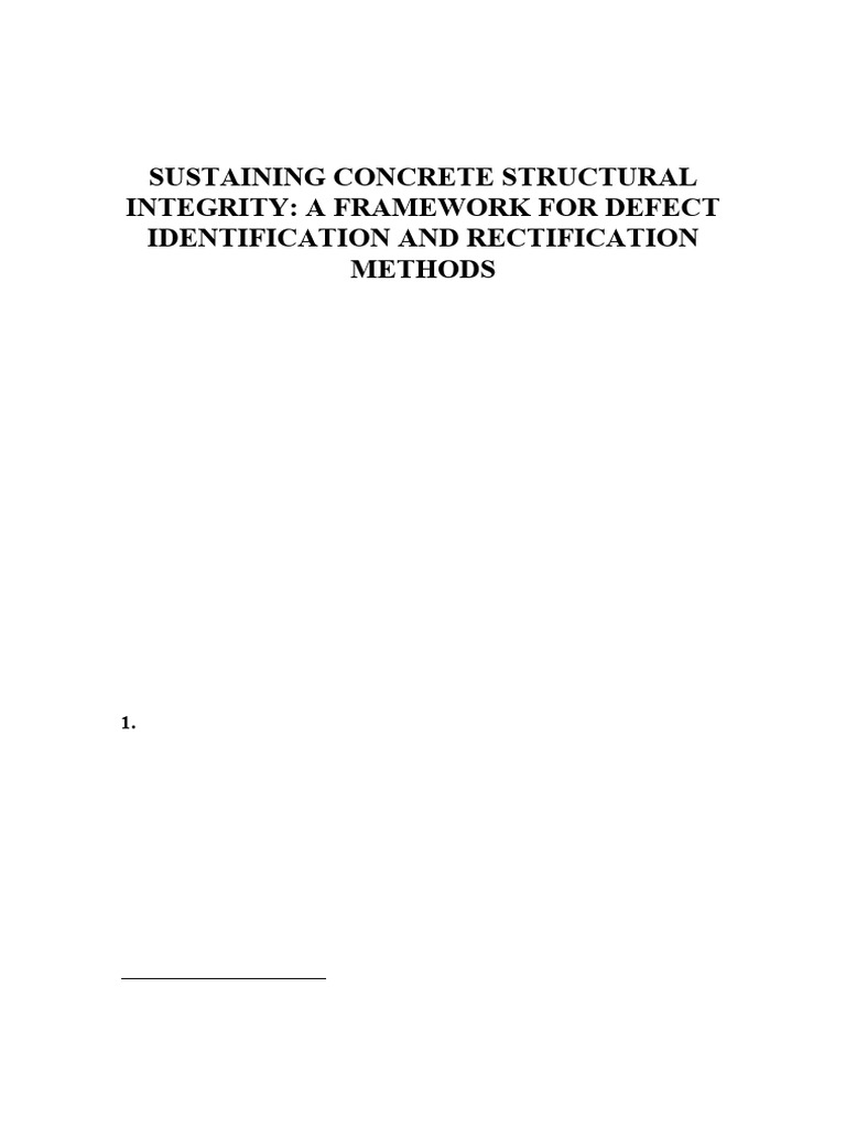 Sustaining Concrete Structural Integrity | PDF | Concrete | Fracture