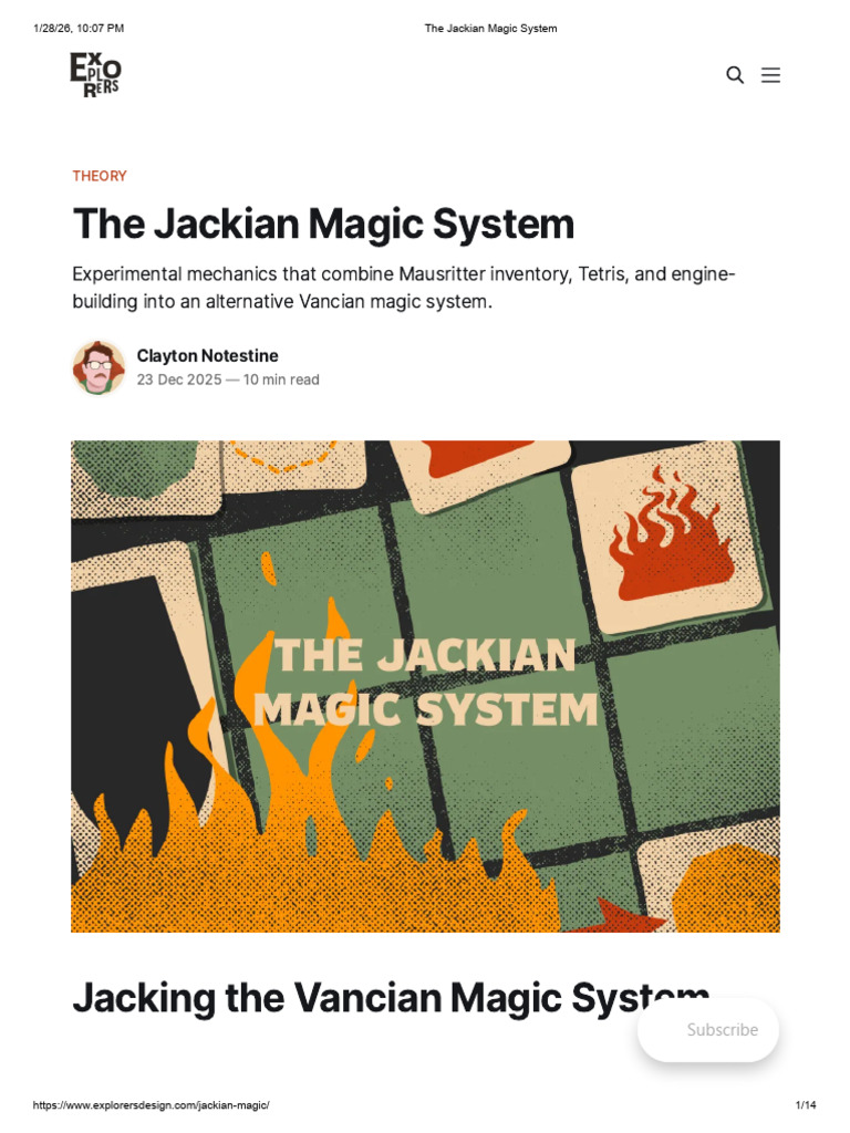 The Jackian Magic System | PDF