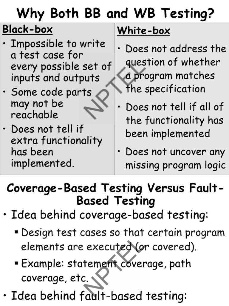 White Box Testing - IIT | PDF