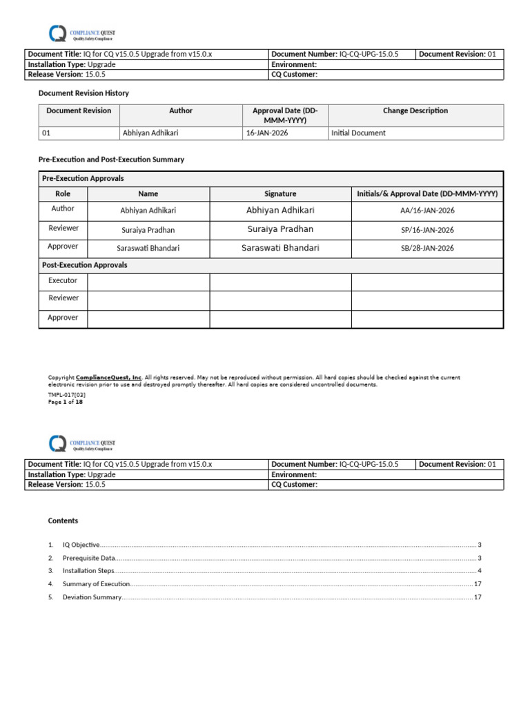 IQ CQ v15.0.5 Upgrade From v15.0.x | PDF | Application Software | Copyright