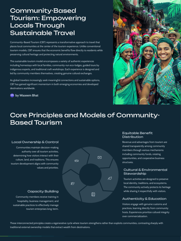 Community Based Tourism Empowering Locals Through Sustainable Travel ...