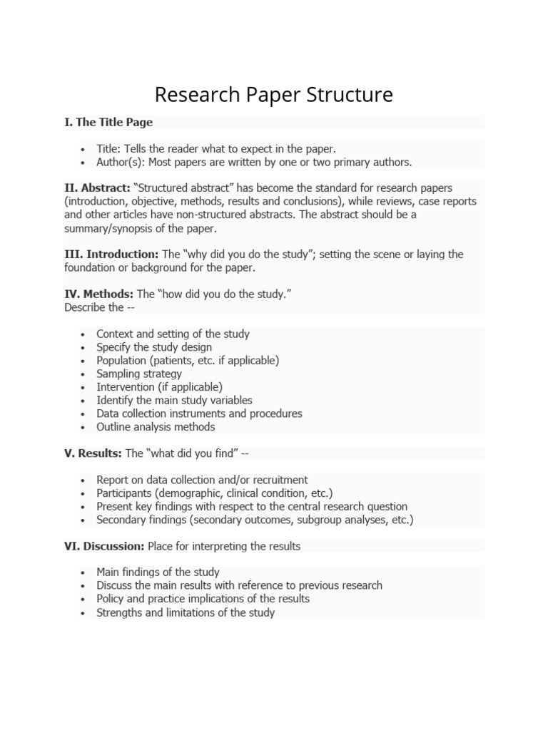Research Paper Structure- Template - Assignment Preparation- 9.7.2025 2 ...