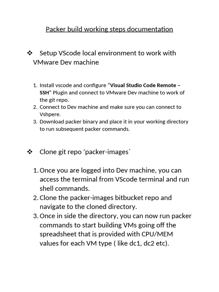 Packer Build Working Steps Documentation | PDF | Virtual Machine | Hyper V