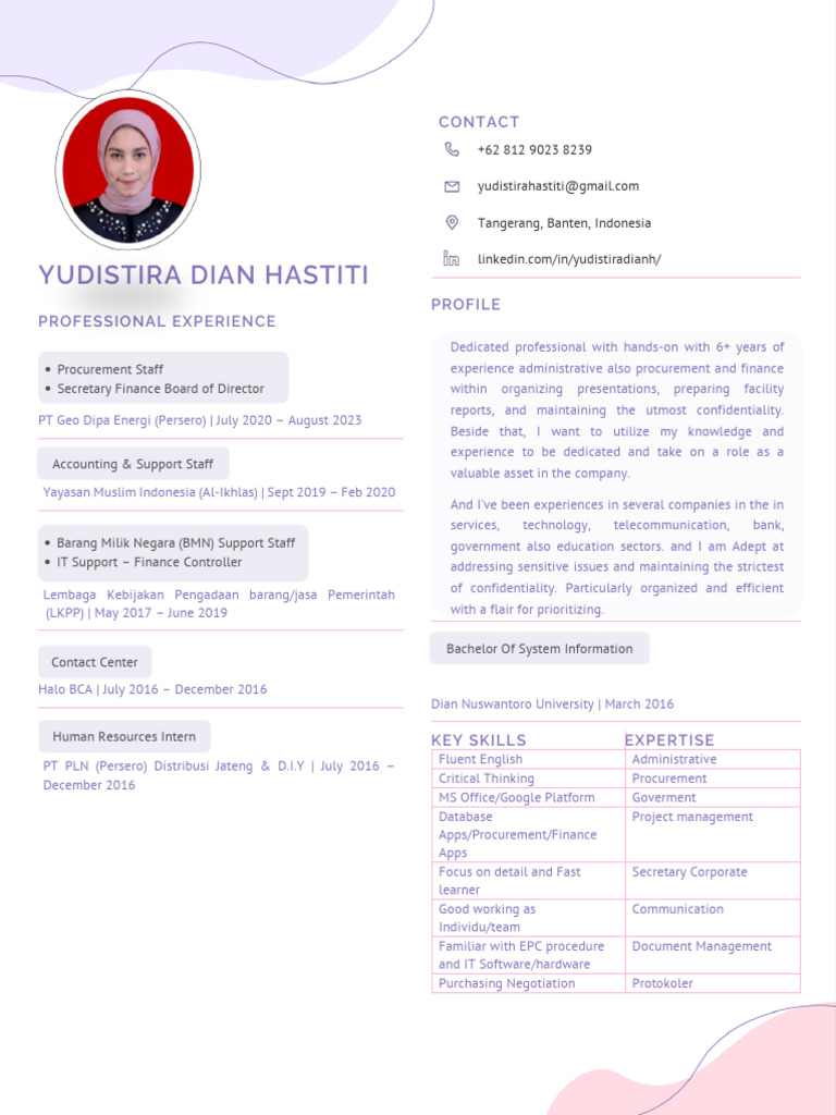 YudistiraDian_CV2024_ | PDF | Procurement | Specification (Technical ...