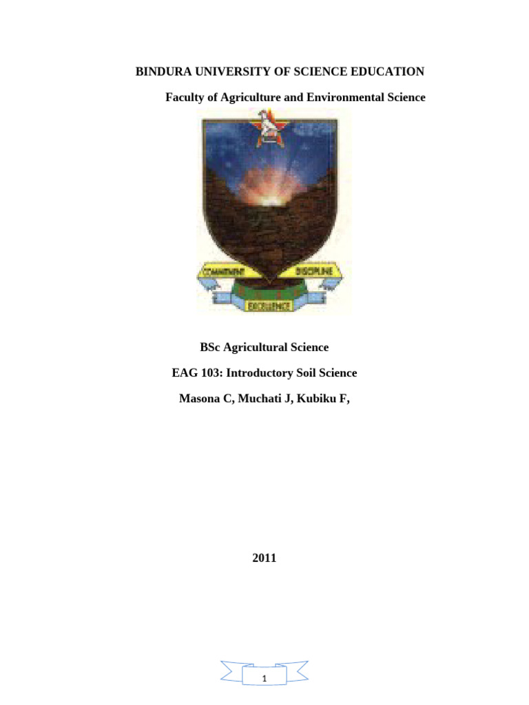 BSC Agriculture Soil Science Module | PDF | Soil | Rock (Geology)
