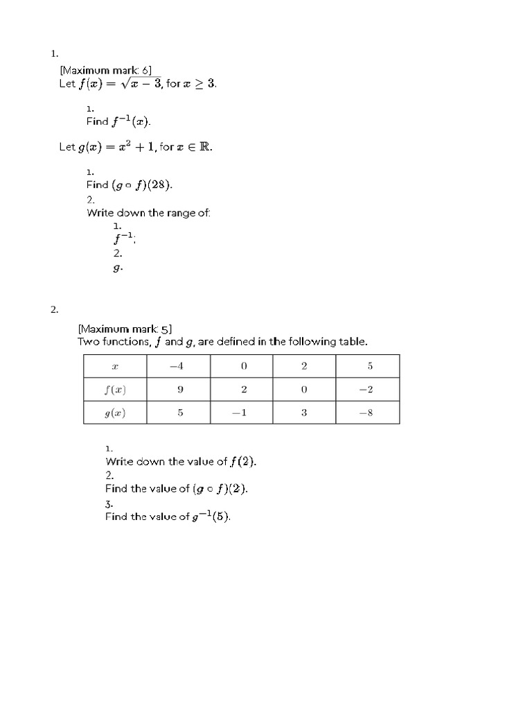 Function Exercise | PDF