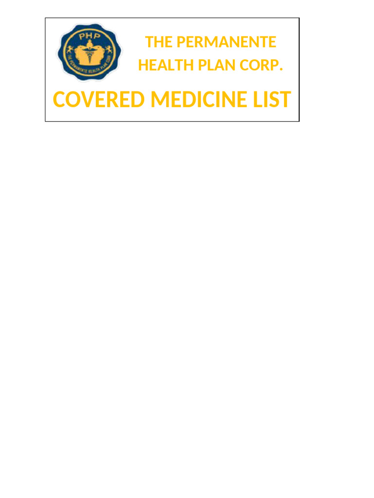 Covered Meds List | PDF