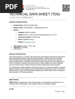 90 Shore A Polyurethane Data Sheet | PDF | Hardness | Polyurethane