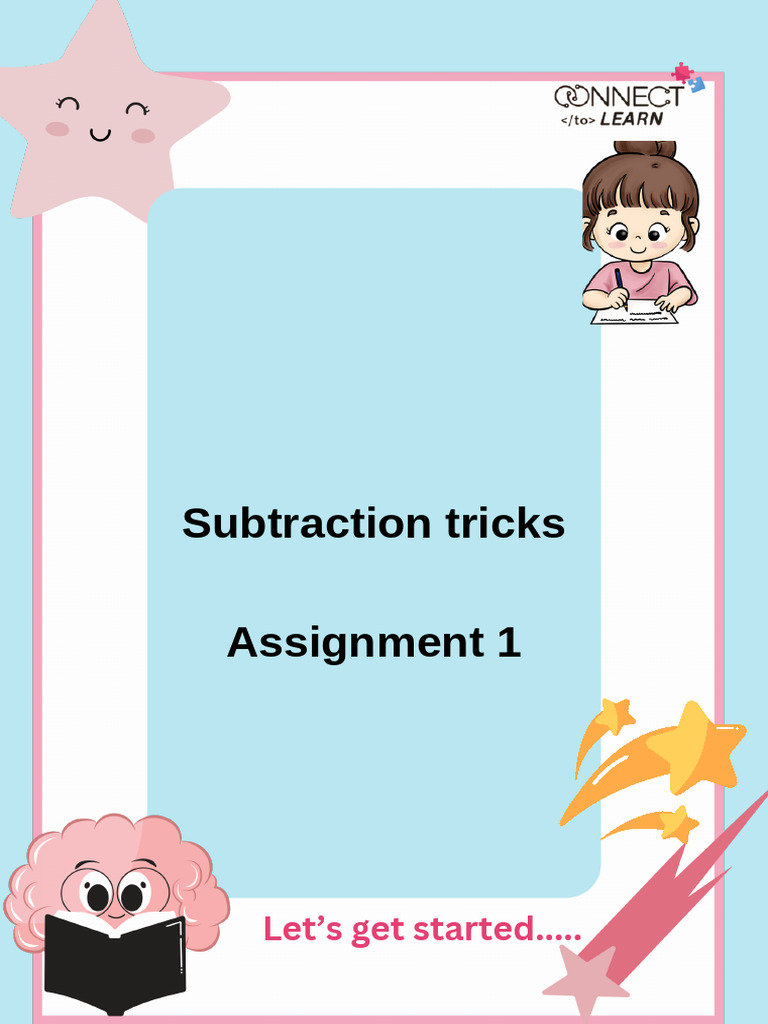 Subtraction Tricks Assignment 1 .PDF (1) | PDF