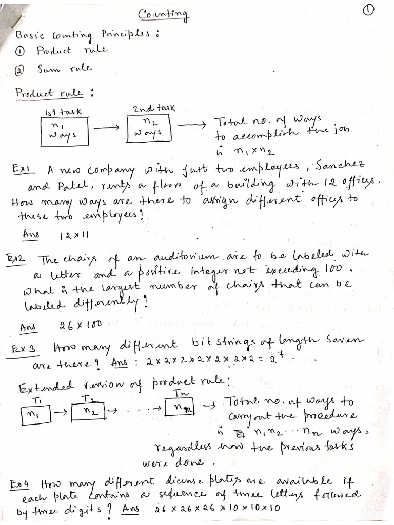 Discrete Mathematics_Counting | PDF