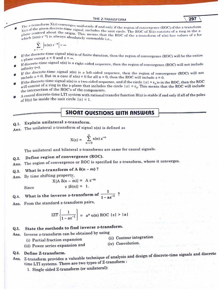 DSP Conceptual Question For Final | PDF