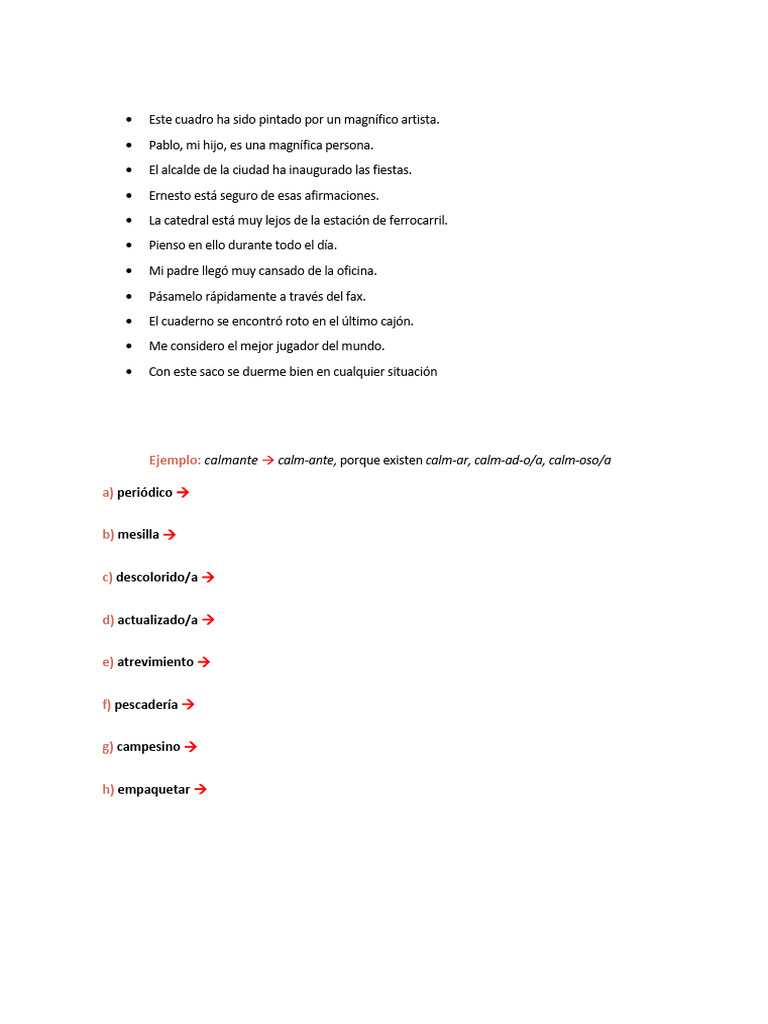 Repaso Navidad | PDF | Gramática | Sintaxis