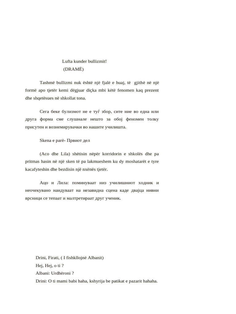 Lufta Kundër Bulizmit | PDF