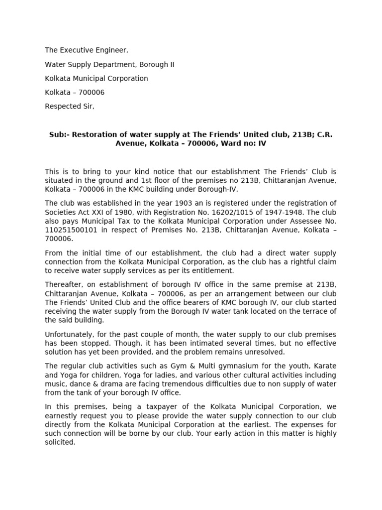 Letter | PDF
