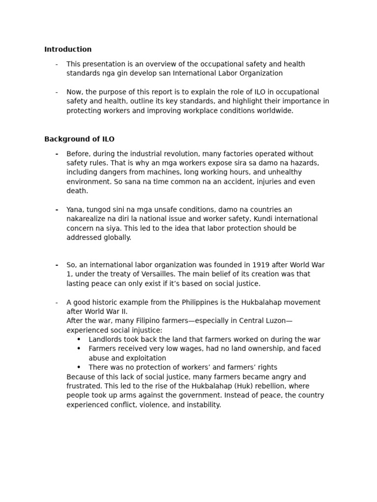 Presentation Script | PDF | Occupational Safety And Health ...