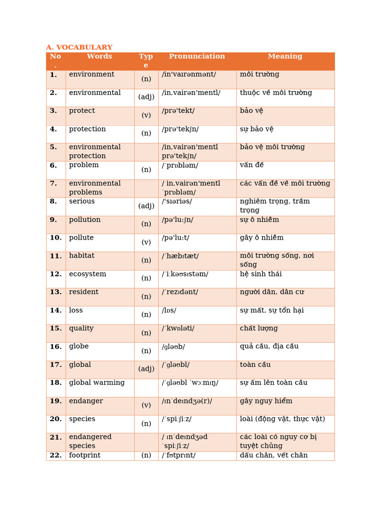 Unit 8 Vocab | PDF